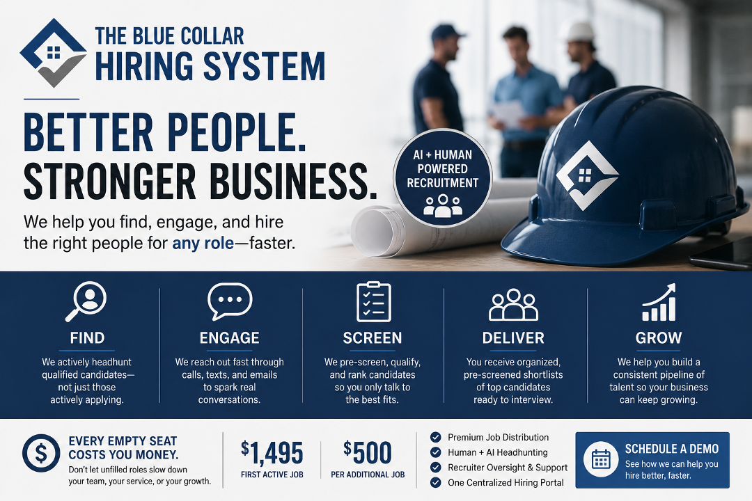 The Blue Collar Hiring System - The Blue Collar Recruiter